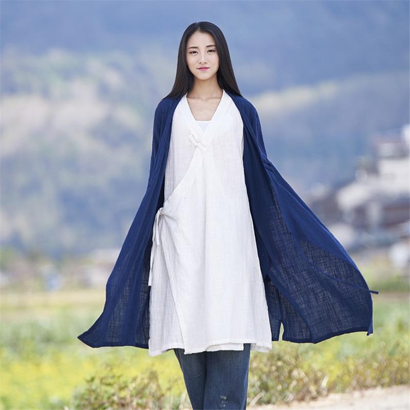 Zen Cotton Linen Long Cardigan | Zen – Buddhatrends