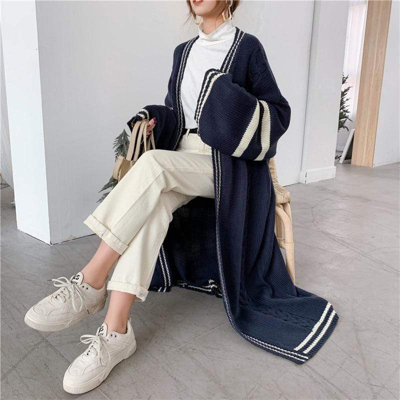 Oversized Cable Knit Cardigan – Buddhatrends